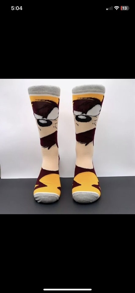 Adult Crew Socks - Tasmanian Devil, TAZ, Looney Tunes | eBay