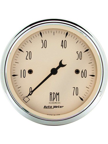 Auto Meter 3-1/8 In-Dash Tachometer, 0-7,000 RPM, Antique Beige (1898 ...