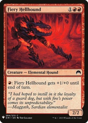 Fiery Hellhound - Mystery Booster #284/272 MTG Magic The Gathering | eBay