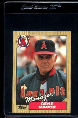 1987 TOPPS TIFFANY #518 GENE MAUCH CALIFORNIA ANGELS MANAGER | eBay