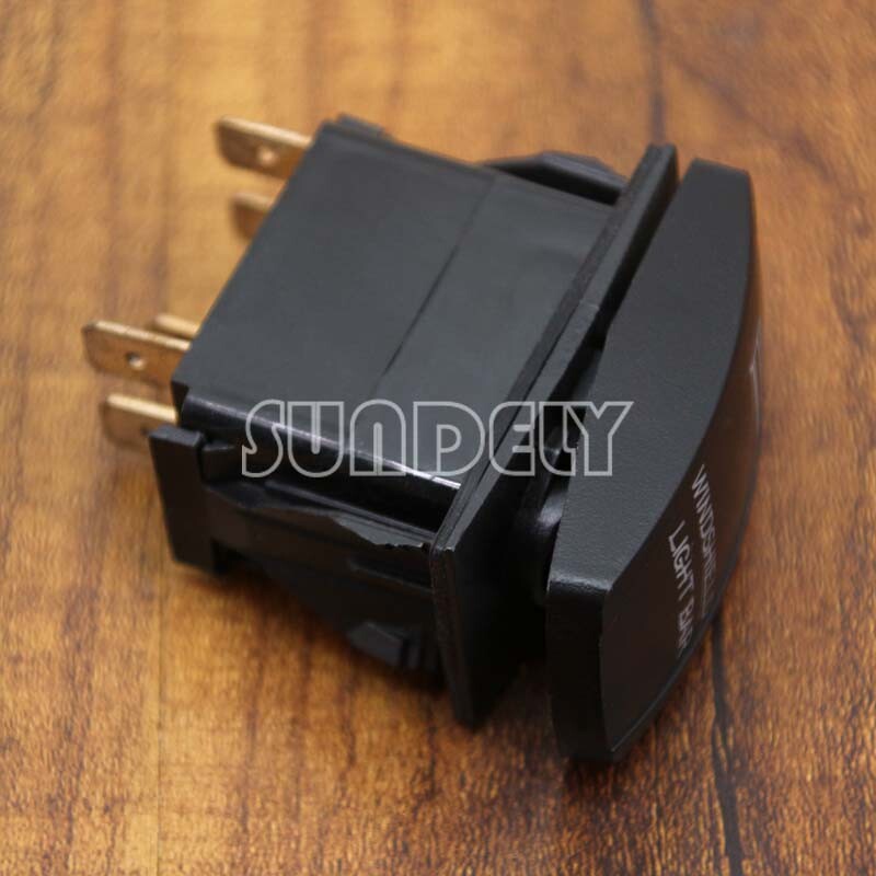 WINDSHIELD LIGHT BAR ROCKER SWITCH Symbol ON/OFF BACKLIT 5-pin BLUE Led ...