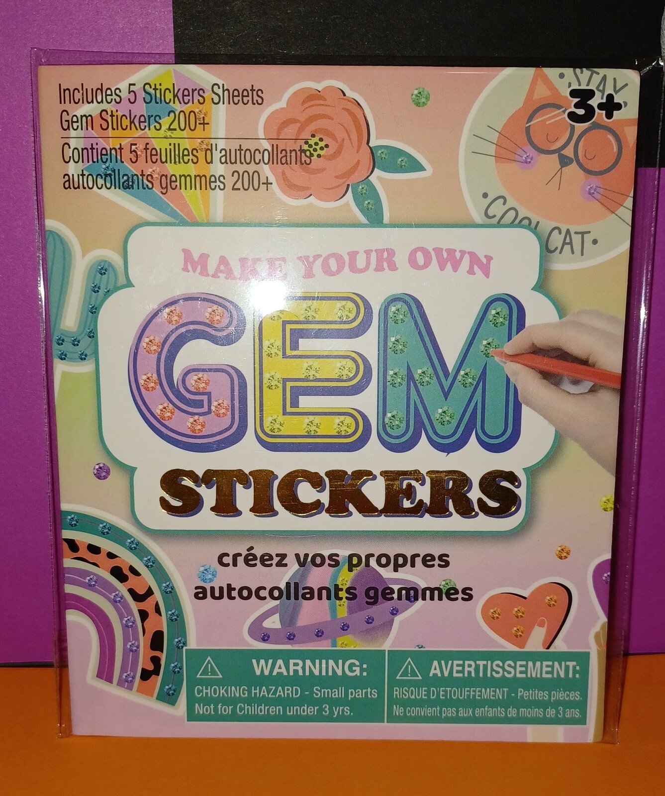 DIY Make your Own Gem Stickers Kit Totally Cute!!! Designer STICKER KIT ...