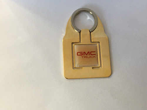 NOS GMC Truck Gold Tone Metal Keychain, Vintage Sureloc Key Ring ...