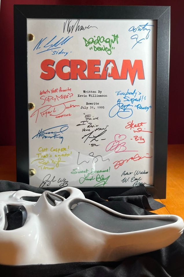 Scream Script Signed- Autograph Reprints- 119 Pages- Ghost Face- Scream ...