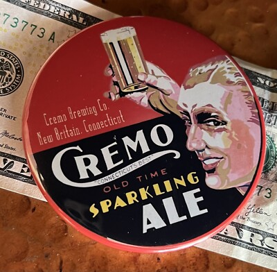 NEW BRITAIN CONNECTICUT CREMO BEER 3”x3” FRIDGE MAGNET - tray graphic ...