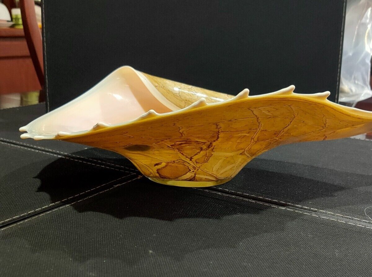 Glass Shell, Jozefina/Krosno, Hand made in Poland. Beautiful Art Glass ...