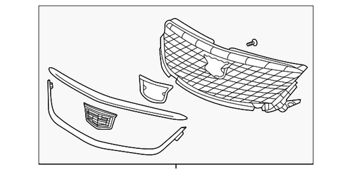 Genuine GM Exterior Trim Grille Kit Gloss Black 85548059 | eBay