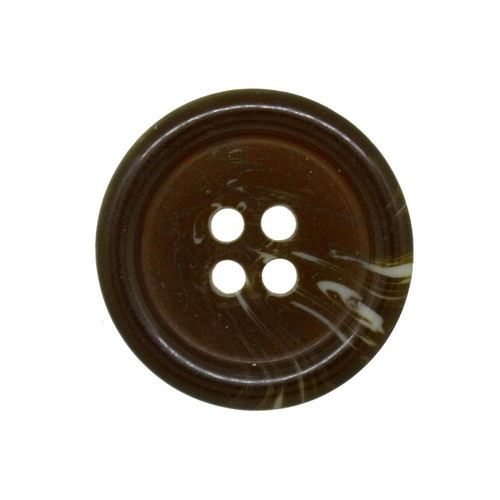 BROWN 4 HOLE RIM BUTTONS with WOOD GRAIN / HORN EFFECT 20mm 23mm 25.5m ...