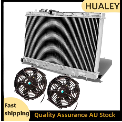 Aluminum Radiator+FAN FIT Subaru Impreza Wrx STI GDB GDA GD 2002-2007 ...