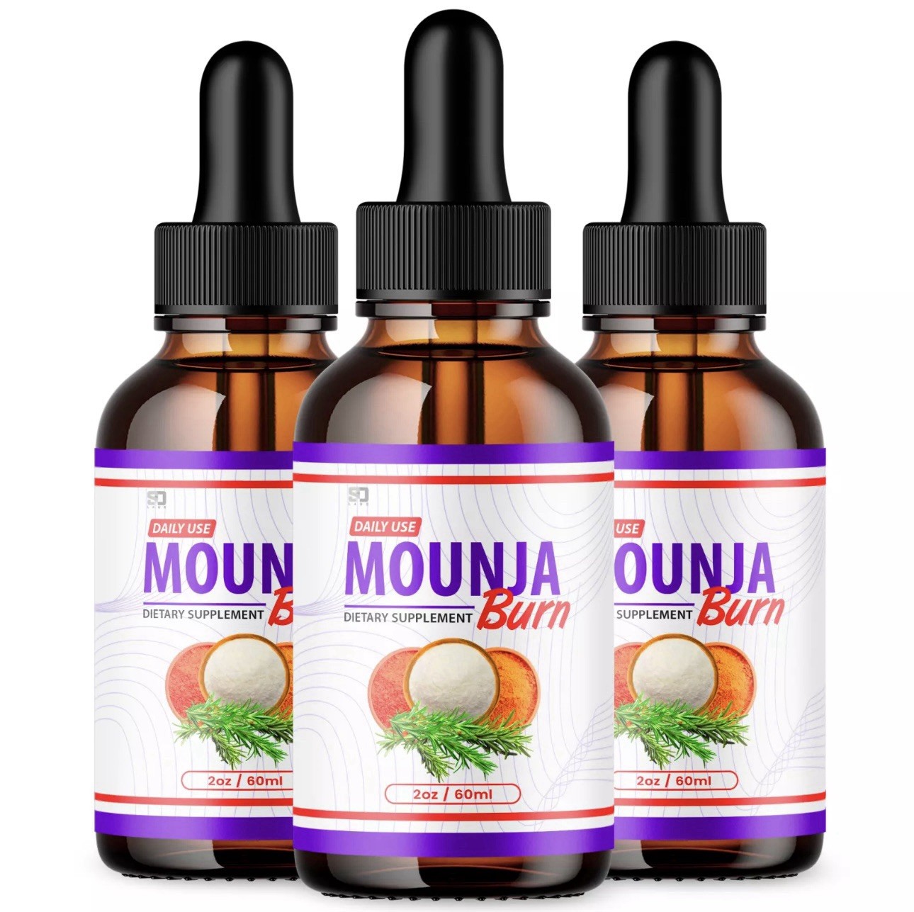 (3 Pack) Mounja Burn Drops For Weight Loss - Mounja Burn Diet Drops ...
