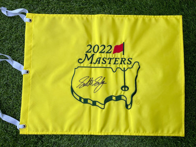 Scottie Scheffler Signed 2022 Masters Augusta National Golf Flag PGA | eBay