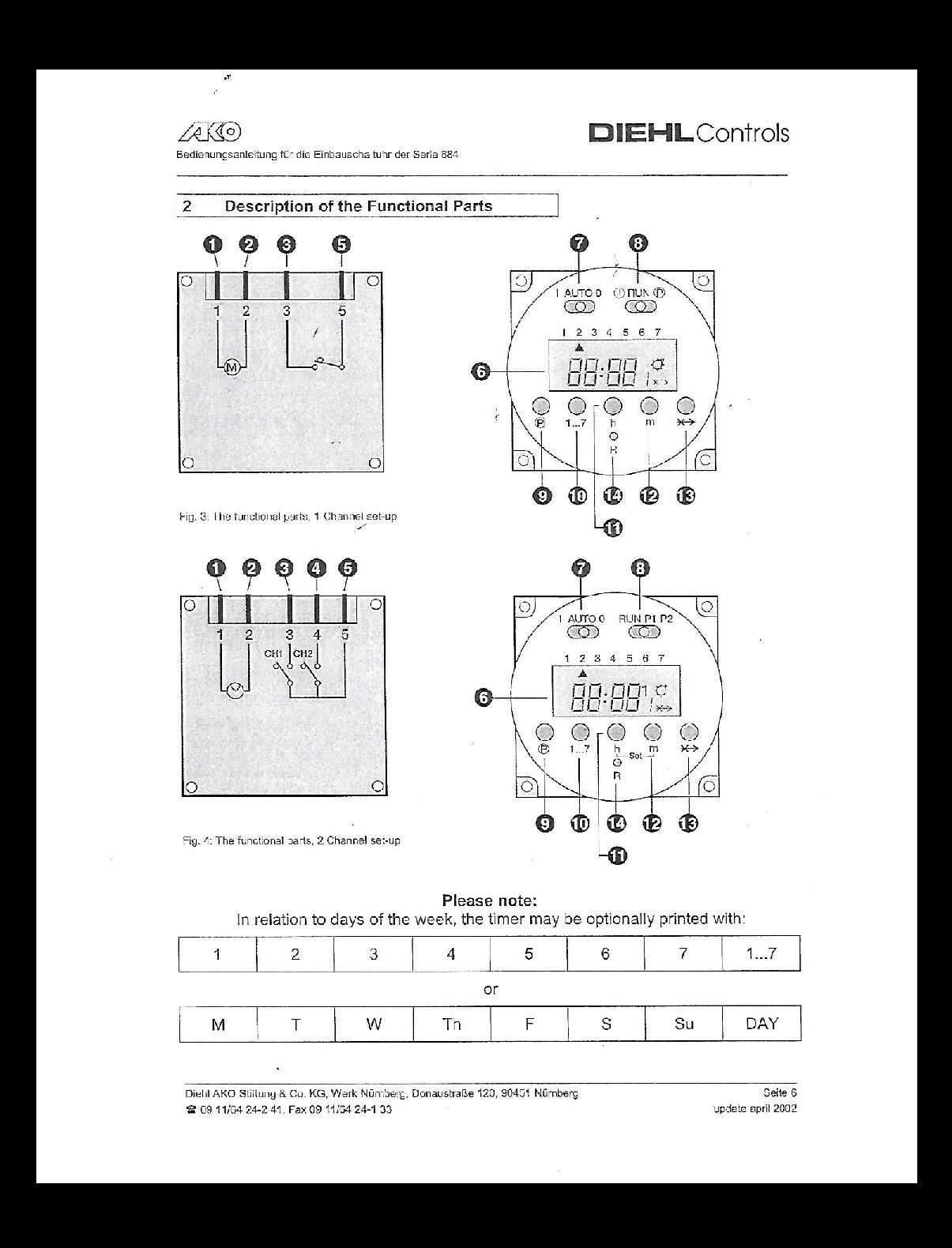 PROGRAMMING MANUAL FOR A DIEHL CONTROLS SERIES 884 TIMER | eBay