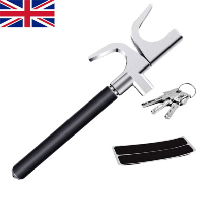 Universal Steering Wheel Lock Heavy Duty Security Car Van Anti Theft 3 ...