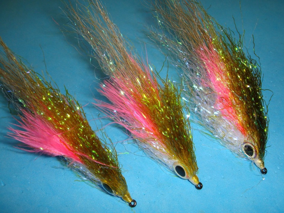 FLY FISHING FLIES - Rainbow SPARKLE BAIT Streamers #2 (3 pcs.) | eBay