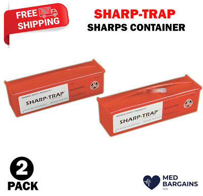 Harbor Safety Sharp-Trap ST100 Sharps Collector Waste Disposal 0.5 QT ...