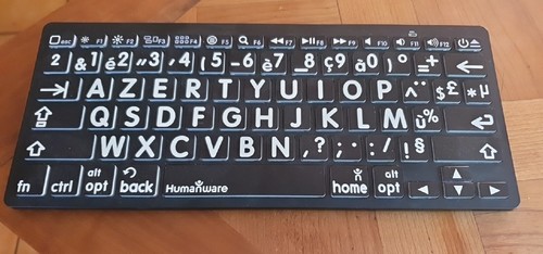 MINI CLAVIER VISION BASSE SANS FILS AZERTY Bluetooth Humanware H01 | eBay