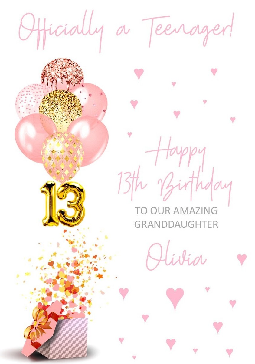 13th Birthday Card Wording Sweet 13 13th Birthday Party Pink Silver