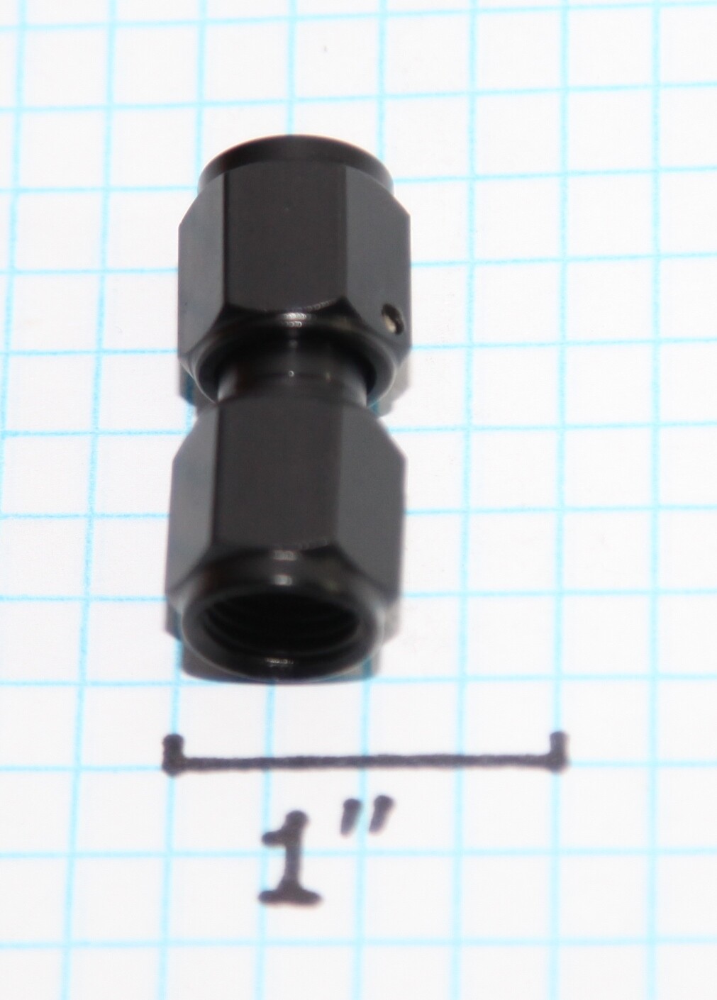 BLACK AN4 Female to 4AN AN-4 Female Straight Flare Swivel Fitting ...