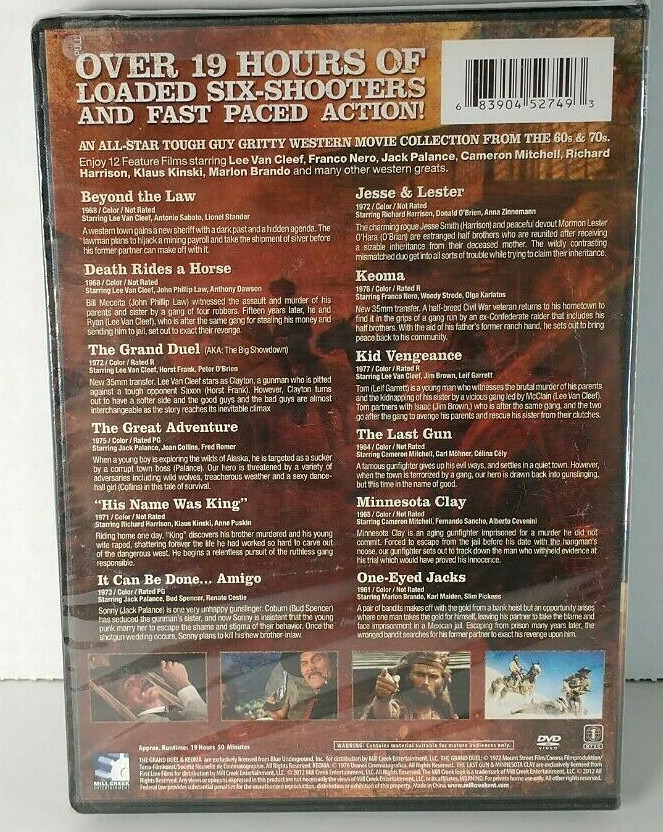 12 Western Film Collection: The Legendary West (DVD) 2012, 3 Disc Set ...