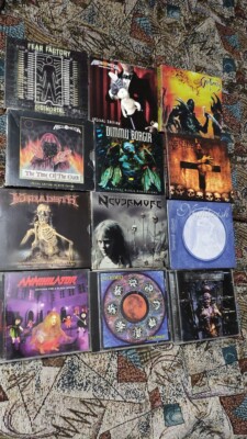 Heavy METAL 12 CD Lot Megadeth Obitary Cannibal Corpse Helloween ...