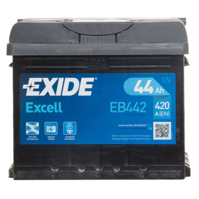 Exide Excell Eb442 Type 063 Car Starter Battery 12V 44Ah 420A | eBay UK