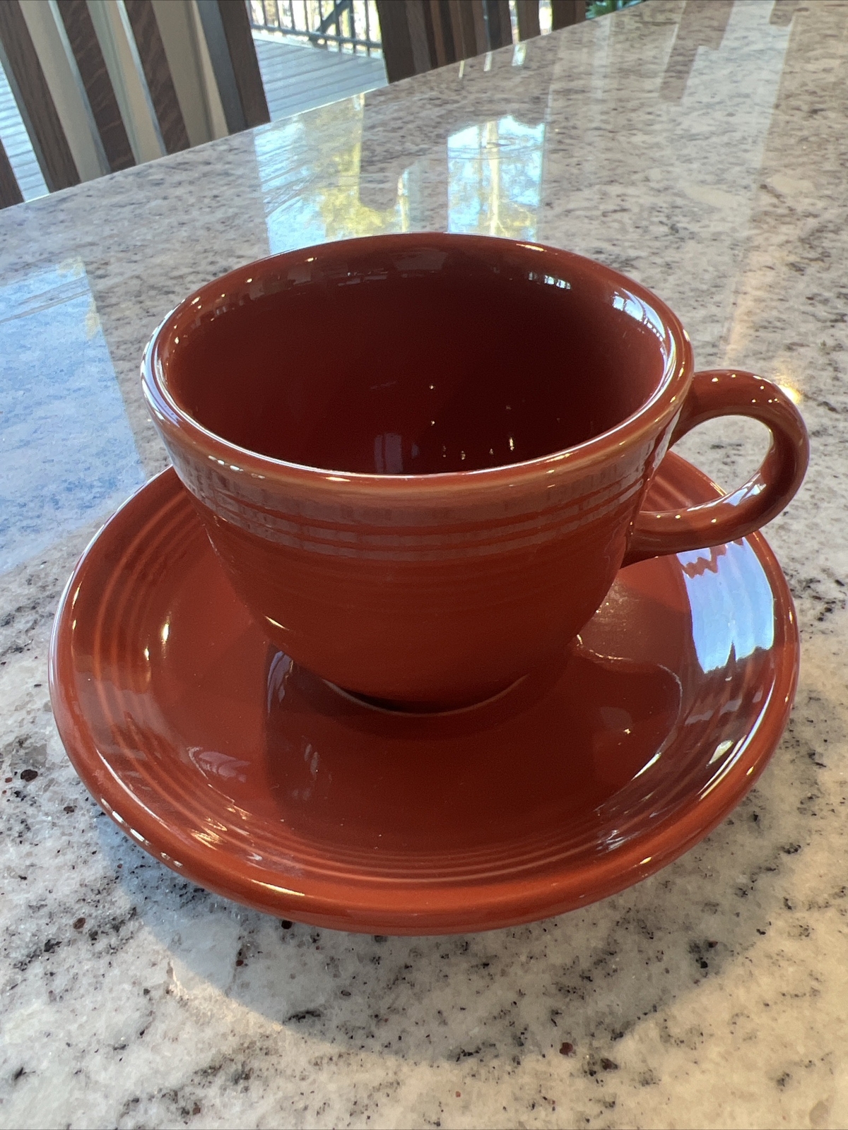 Fiestaware PAPRIKA Coffee Tea Cup Saucer Set NEW W/O Tags | eBay