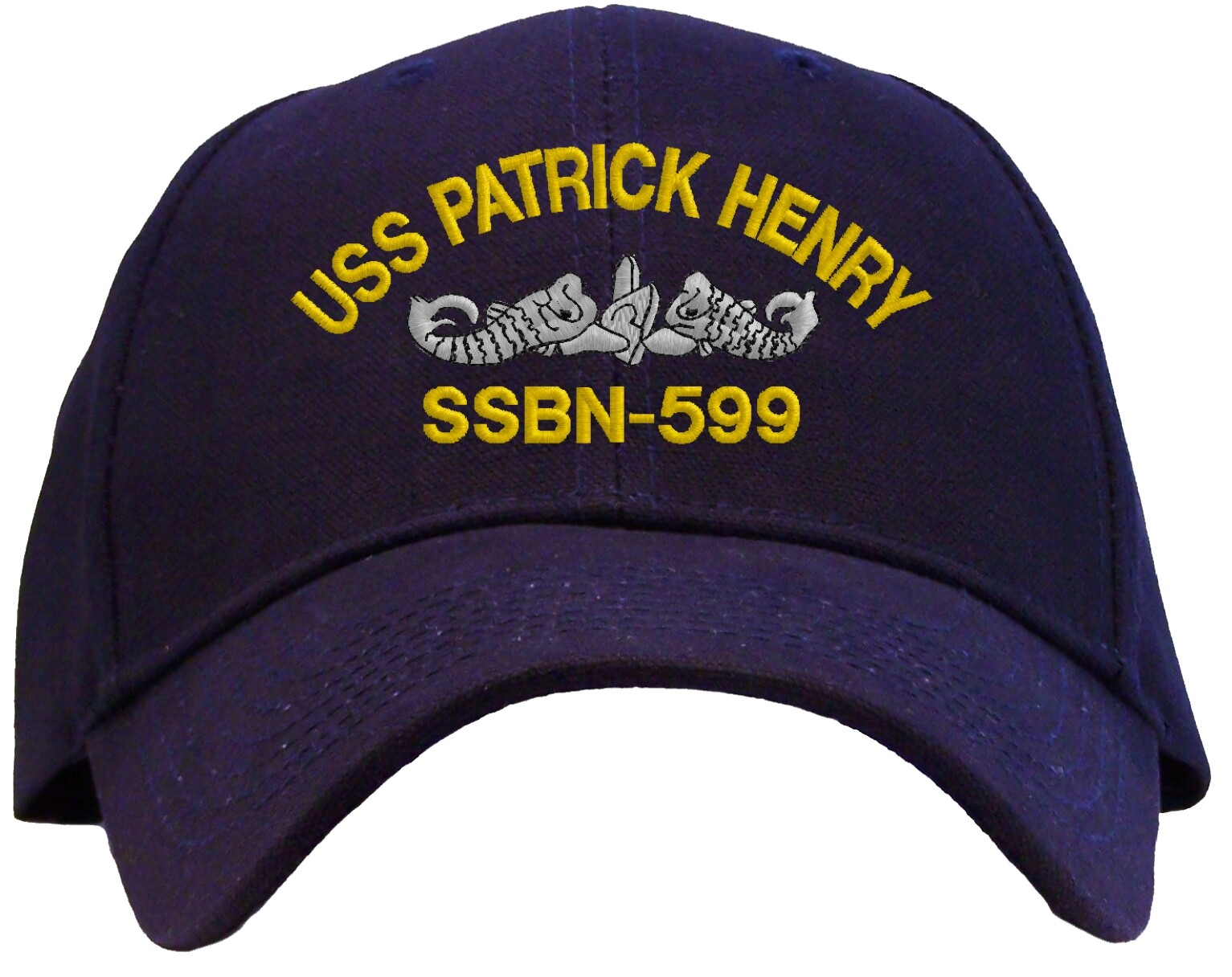 USS Patrick Henry SSBN-599 Embroidered Baseball Cap - Available in 3 ...