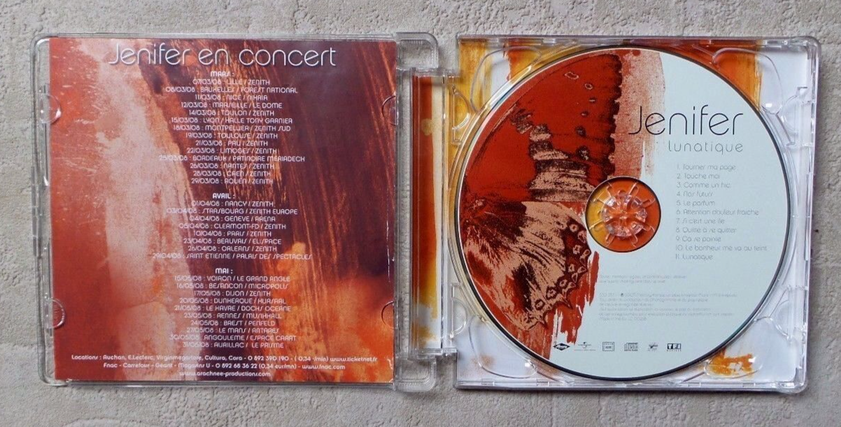 CD AUDIO MUSIQUE / JENIFER - LUNATIQUE - 11 TRACKS CD ALBUM 2007 POP | eBay