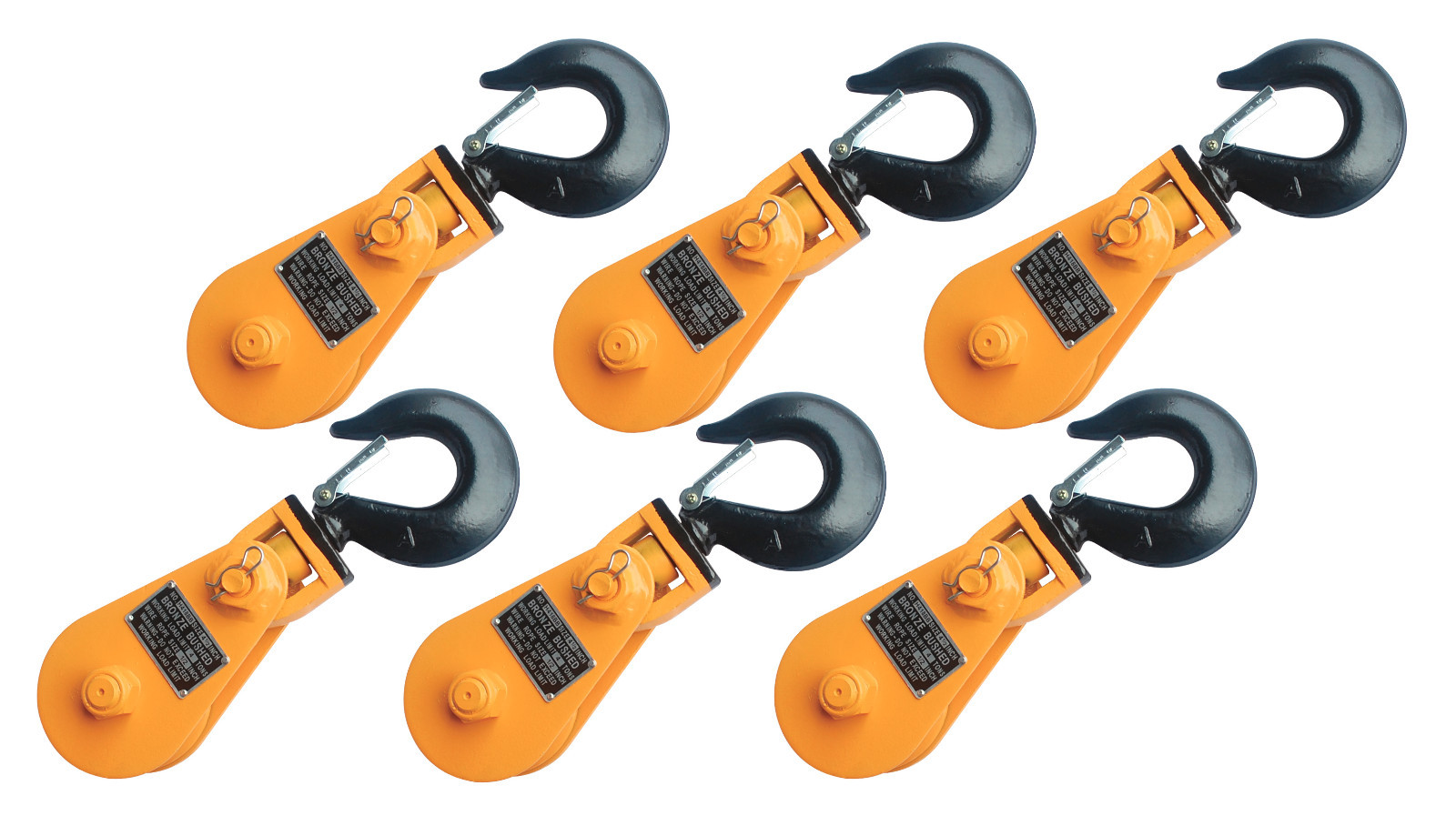 6 PCS - 2T 3" Snatch Block with Hook -SPECIAL PRICE | eBay