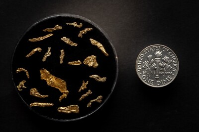 Lot # 80 - Beautiful Natural Yukon Crystal and Wire Gold Nuggets - 2.22 ...