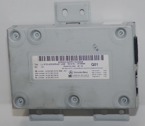 Mercedes W204 Control Unit UGS Media Interface Multimedia A2049000300 ...