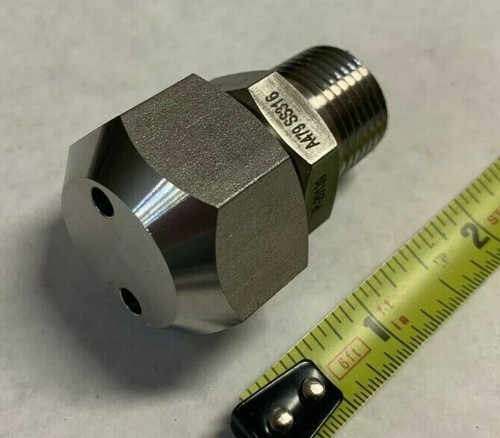 Sealweld Flow Wolf 2.0 Sealant Fitting 1/2" 14NPT .316 Stainless Steel A479SS316 | eBay