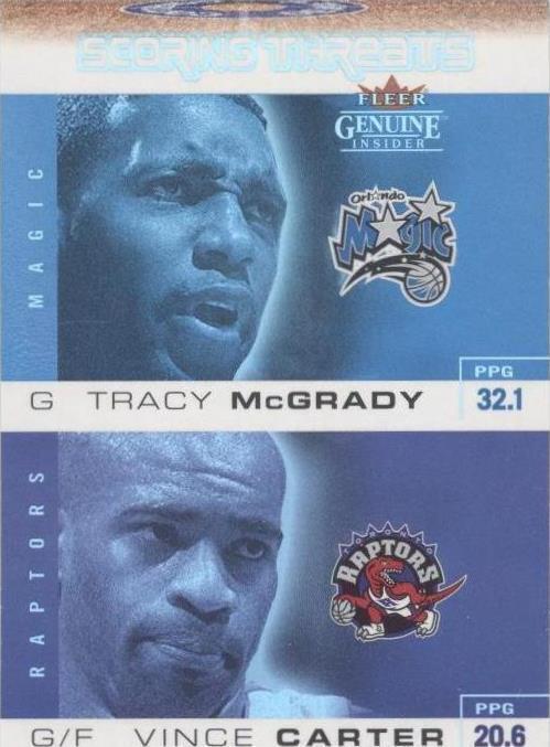 2003-04 Fleer Genuine Insider - Scoring Threats Vince Carter, Tracy ...