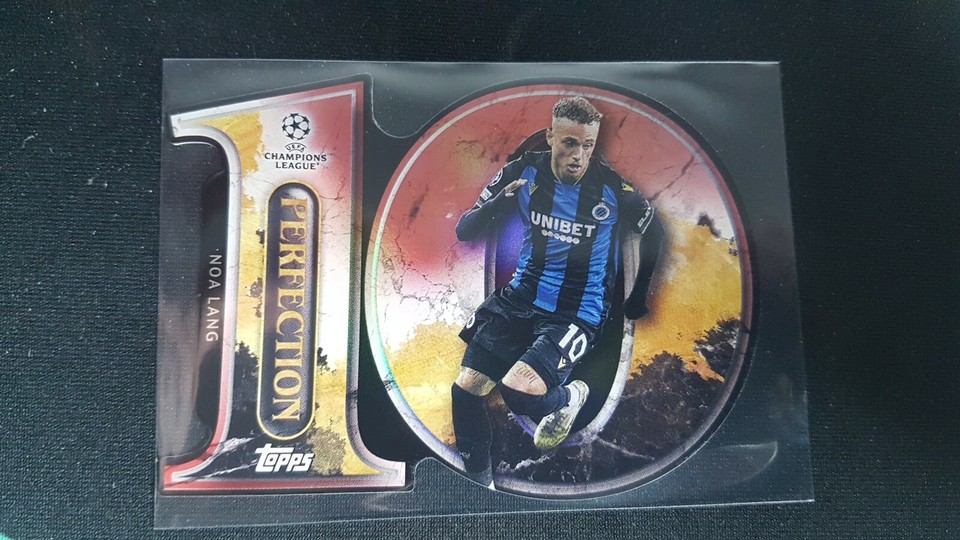 2021-22 Topps UEFA Champions League RED 4/5 Noah Lang Perfect10n CASE ...