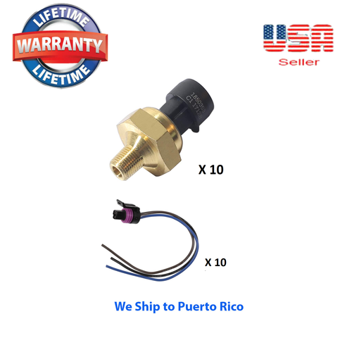 Lot of 10 EGR Exhaust Back Pressure Sensor with Pigtal Fits:Ford 6.0L 7 ...