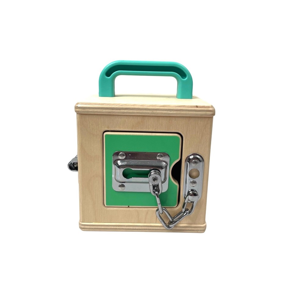 Lovevery Lock Box Montessori wooden Realist Play sensory development | eBay