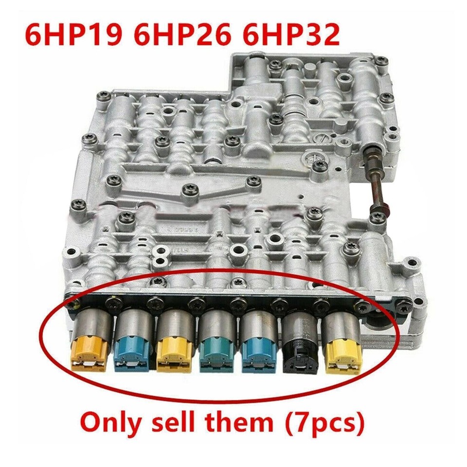 7 PCS Transmission Solenoid Set ZF6HP19 6HP19 ZF6HP26 6HP26 6HP32 For ...