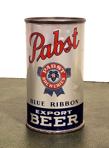 Pabst Blue Ribbon Export Beer 12oz flat-top beer can Milwaukee WI circa ...