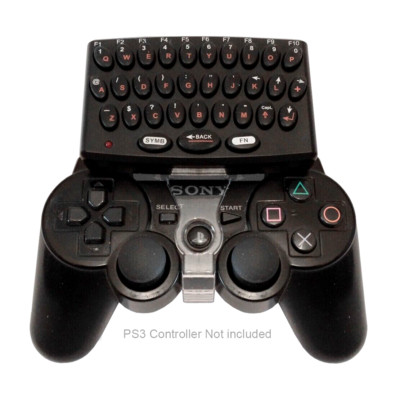 PS3 Controller for Play Station 3 Keypad Keyboard Wireless Clip On ...