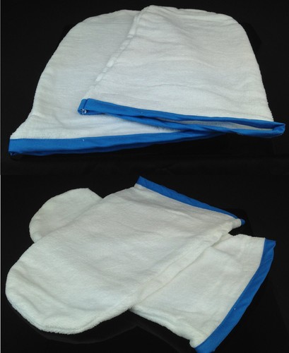One Pair Foot or Hand Mitts Mitten Professional Terry Cloth Paraffin ...