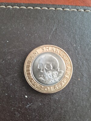 William Shakespeare £2 two Pound Coin Skull Rare | eBay UK