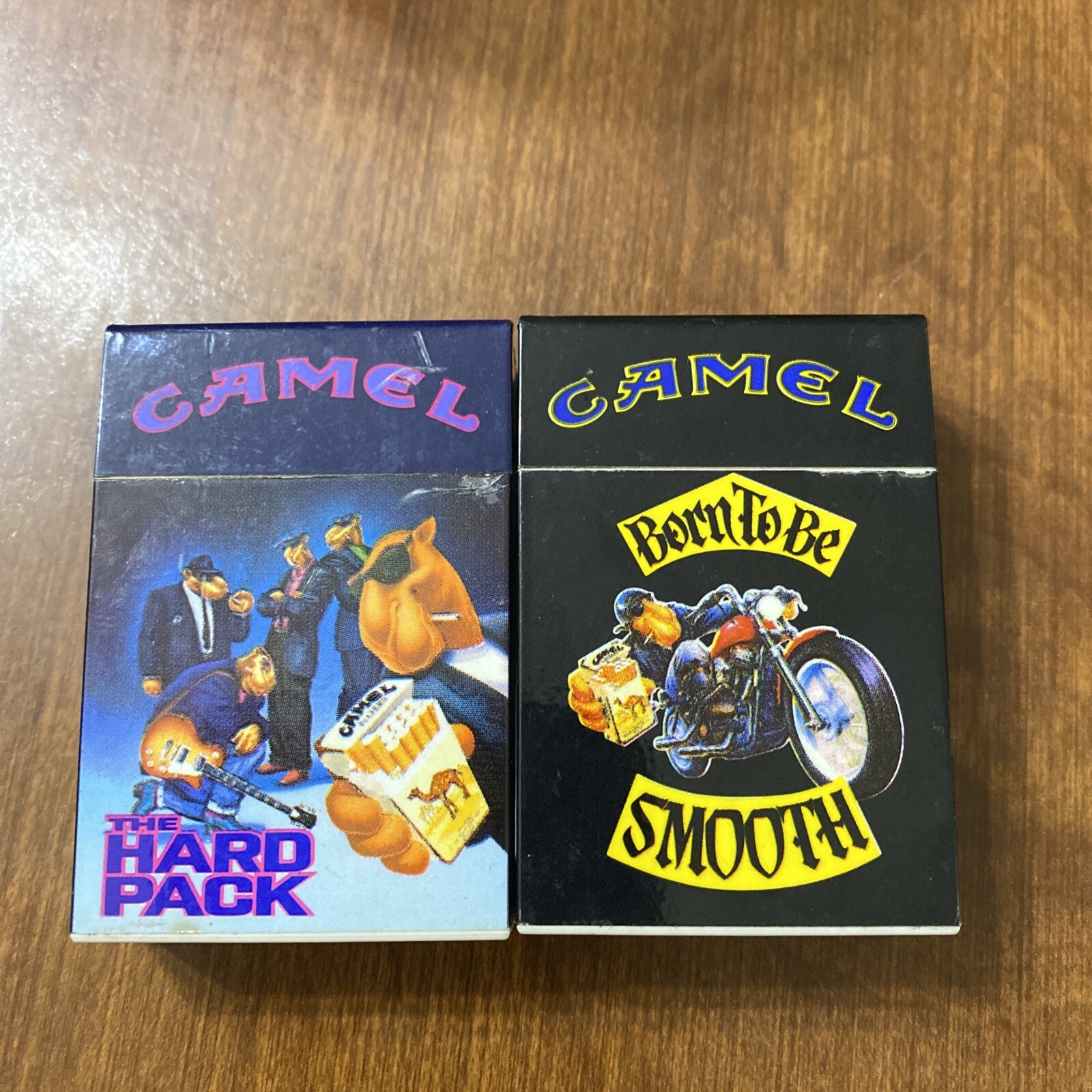 Vintage Camel Biker Born To Be Smooth & The Hard Pack Electric Lighters ...