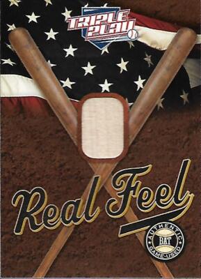 2013 Triple Play Real Feel #1 Game Bat - NM-MT | eBay