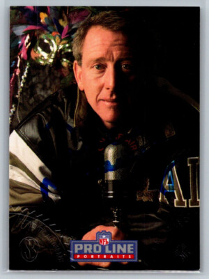 1993 Pro Line Portraits Auto Archie Manning #510 Auto New Orleans ...