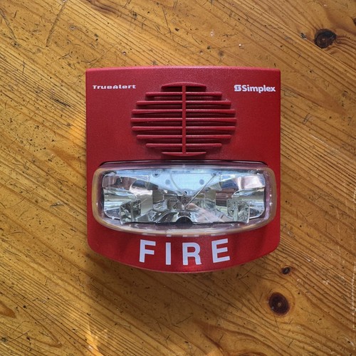 Simplex 4906-9127 Fire Alarm SmartSync Horn Strobe TESTED & WORKING | eBay