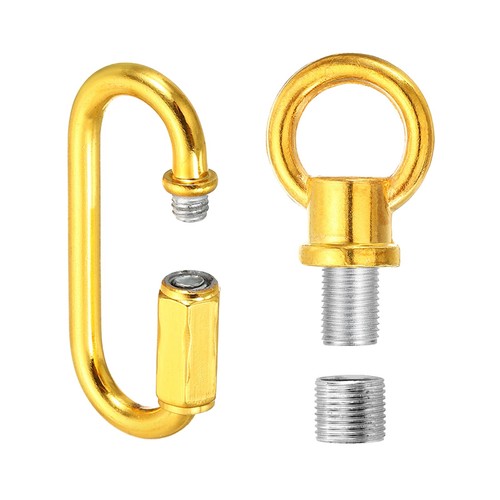 1 Pack M10 Lifting Eye Nut Kit, Bolt Screw Ring, 132 lbs Gold ...