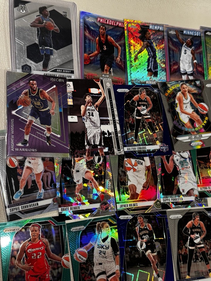 HUGE SPORTS CARD LOT NFL, NBA , WNBA ! Rookie Cards, Inserts, Color 🔥 ...