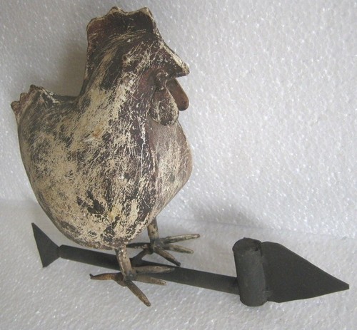 ANTIQUE OLD CHICK WEATHER VANE , EMBOSSED | eBay