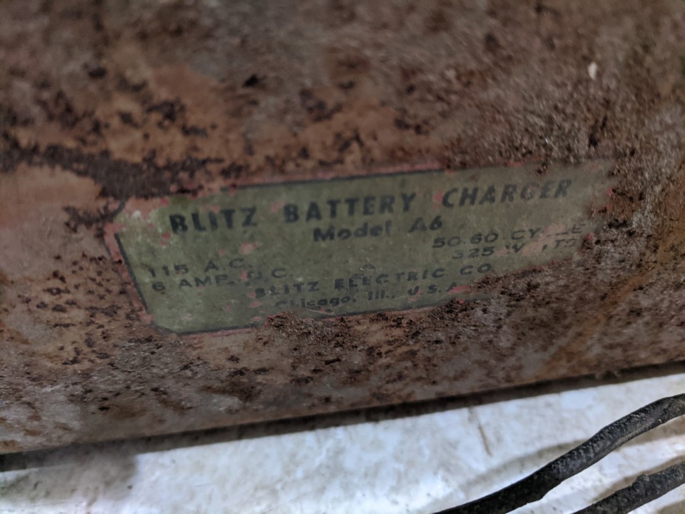 Vintage Blitz Battery Charger A6 Model | eBay