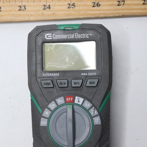 Commercial Electric Auto Ranging Multimeter 600V MMA-8301R - Used ...